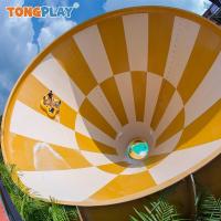 China Custom Funny Games Big Speaker Slide Fiberglass Aqua Park Water Slide Tubes Water Play Equipment for Sale for sale