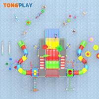 China High Quality Amusement Plastic Slide Outdoor Playground Water Kids Water Skiing Floating Games Water Park Play for sale