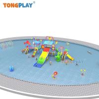 China High Quality Amusement Plastic Slide Outdoor Playground Water Kids Water Skiing Floating Games Water Park Play for sale