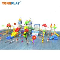 China Kindergarten Outdoor Amusement Park Outdoor Playground Equipment Slide Pool Park Plastic Kids Water Slide for sale