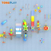 China Kindergarten Outdoor Amusement Park Outdoor Playground Equipment Slide Pool Park Plastic Kids Water Slide for sale