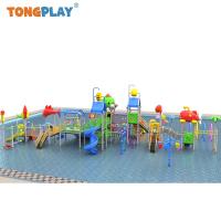 China Kindergarten Outdoor Amusement Park Outdoor Playground Equipment Slide Pool Park Plastic Kids Water Slide for sale