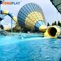 China Swimming Pool Water Play Game Equipment Slide Water Playground Fiberglass Skin Raft Slides for Adults Children for Sale for sale