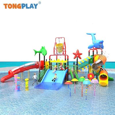 China Tong Play Safe High Quality Kids Plastic Slide Kids Water Park Outdoor Playground Equipment for sale