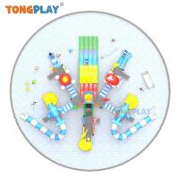 China Water Playground Equipment Garden Water Park Parts Large Plastic Aquatic Park Playground With Slide for sale