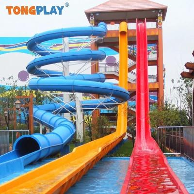 China Water Playground Game Large Fiberglass Freefall Water Slide for Sale for Water  Park Play Equipment for sale