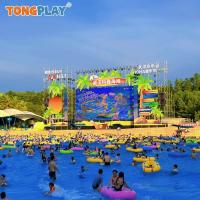 China Colorful Family Raft Water Slide ODM Water Amusement Park Equipment for sale