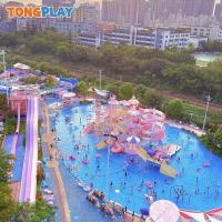 China Colorful Family Raft Water Slide ODM Water Amusement Park Equipment for sale