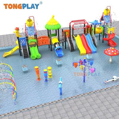China Tong Play Outdoor Children's Play Pool Plastic Slide Summer Vacation Pool Park Equipment Adult Waterslide for sale