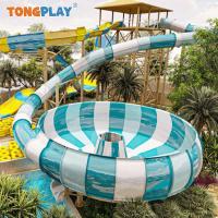 China Swimming Pool Fiberglass Water Park Multiple Raft Slides Aqua Park Equipment Water Playground for sale