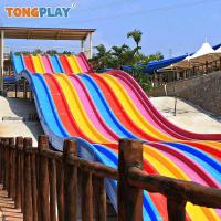China Factory Hot Selling Water Park Amusement Equipment New Design Theme Park Carbon Fiber Rainbow Race Slide for sale