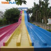 China New Large Water Park Amusement Equipment Outdoor Swimming Pool Carbon Fiber Water Rainbow Slide Direct Sale for sale