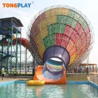 China Aquatic Playground Water Slide Price Adult Swimming Pool Fiberglass Big Cyclone Slides for Sale for sale