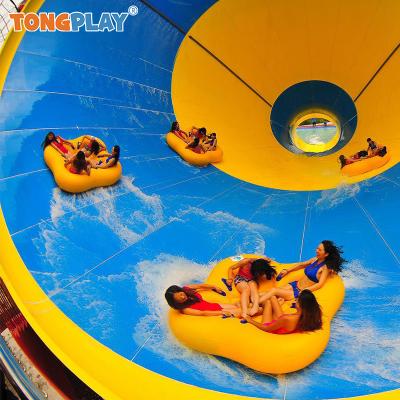 China Aqua Park Design Backyard Water Theme Park Equipment Adult Aqua World Attraction Big Speaker Slide for sale