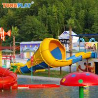 China Small Speaker Fibreglass Water Slides For Children 3-15 Years Old for sale