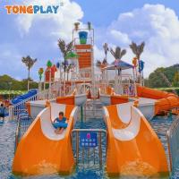 China Small Speaker Fibreglass Water Slides For Children 3-15 Years Old for sale