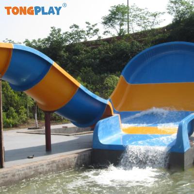 China Customized Fiberglass Boomerang Water Slide Eco-friendly Outdoor Water Playground Equipment for sale