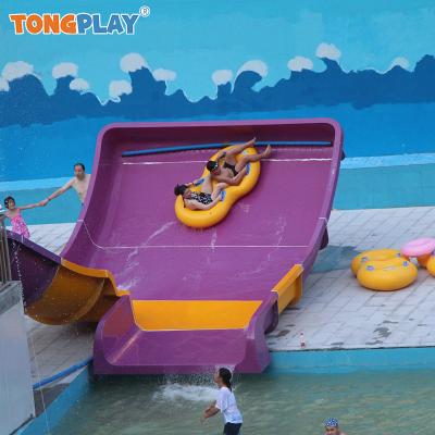China Water Splash Park Play Equipment Children Fiberglass Water Slide Manufacturer Customized Mini Boomerang Slide for sale