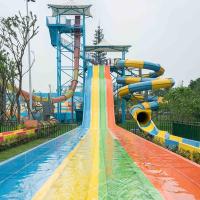 China Large Hot Selling High Quality rainbow Slide Customized Open air Amusement Equipment Outdoor Water Playground Water Park for sale