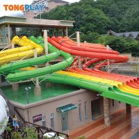 China New Design with Slope Slide Color Matching Fun and Exciting Play Slide Amusement Equipment Outdoor Water Playground Water Park for sale