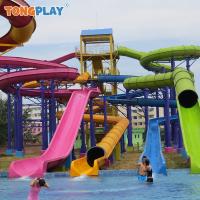 China Straight and Curved Two-in-one Happy Hot-selling Water Amusement Equipment Outdoor Water Park Water Playground for sale