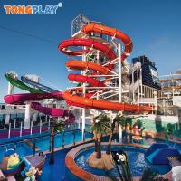 China Aqua Playground Double Slide Freefall High-Speed Water Slide of Water Park Water Play Equipment for sale