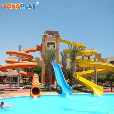 China Customized Eco-friendly High Capacity Water Slide and Rainbow Slide for Outdoor Water Parks for sale
