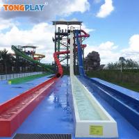 China Commercial Water Park Equipment Fiberglass Swimming Pool High-Speed Competition Slide Water House for sale