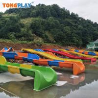 China Outdoor Water Play Equipment Swimming Pool Water Slide Playground Play Equipment Fiberglass Water Slide for sale