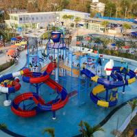 China Freefall Long Slide Combination Aqua Park Adult Rides Custom Fiberglass Water Slide High Speed Water Slide for sale