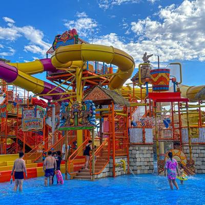 China Funny Simple and Practical Water Village Resort Custom-made Slide Amusement Equipment Outdoor Water Playground Water Park for sale