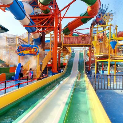 China Fiberglass Pool Spiral Slide Commercial Water Play Equipment for sale