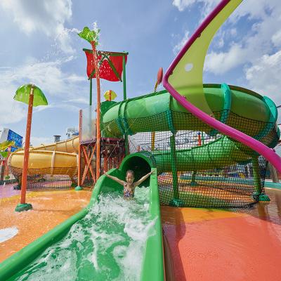 China Aqua Playground Double Slide Freefall High-Speed Water Slide of Water Park Water Play Equipment for sale