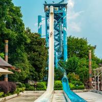 China Fiberglass Water Slide Combination Aqua Park Equipment Amusement Park Equipment Water Slide for Swimming Pool for sale