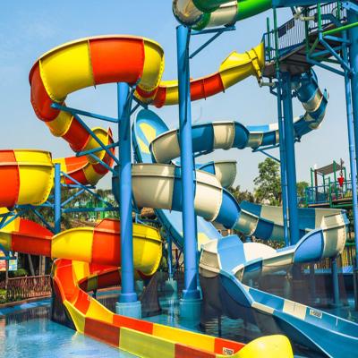 China Customized Curve Water Slide Water Play Equipment Water Amusement Park for sale