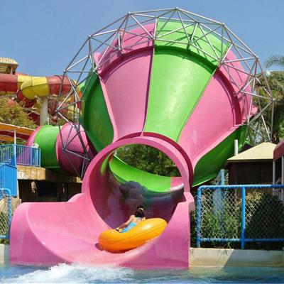 China Childrens Trumpet Water Slide Fibreglass Swimming Pool Slide For 5 - 8 Passenger for sale