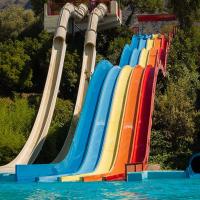 China Childrens Trumpet Water Slide Fibreglass Swimming Pool Slide For 5 - 8 Passenger for sale