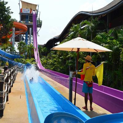 China Fiberglass Beach Water Slide Colorful Water Playground Equipment for sale
