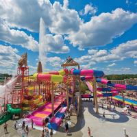 China Fiberglass Beach Water Slide Colorful Water Playground Equipment for sale