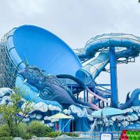 China 2024 Water Park Equipment Manufacture Fiberglass Big Speaker Slide Amusement Park Products for sale