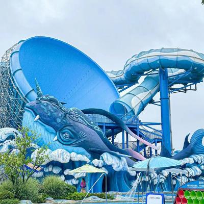 China 2024 Water Park Equipment Manufacture Fiberglass Big Speaker Slide Amusement Park Products for sale