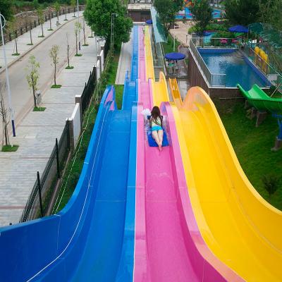 China Large Aqua Park Equipment Outdoor Rainbow Waterslide For Adults for sale