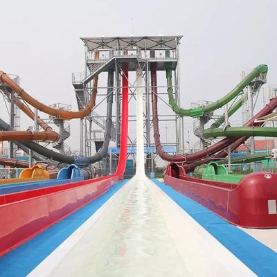 China 370m2/465m2 Playground Water Park Speed Water Slide Water Play Equipment for sale