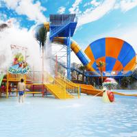 China 370m2/465m2 Playground Water Park Speed Water Slide Water Play Equipment for sale