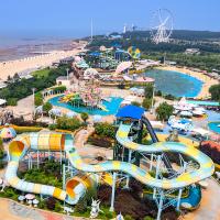 China 370m2/465m2 Playground Water Park Speed Water Slide Water Play Equipment for sale