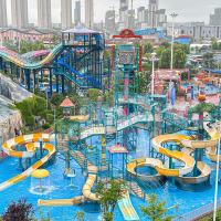 China Open Air Thickened Long Slide Speed Water Slide for Outdoor Water Playground for sale