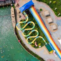 China Game Park Swimming Pool Aqua Amusement Swimming Accessories High-Speed Competition Slide for Water Park for sale