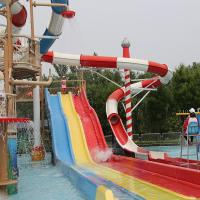 China Large Water Play Equipment Huge Speaker Slide Game With Water House for Adult Fiberglass Water Slide Park for sale