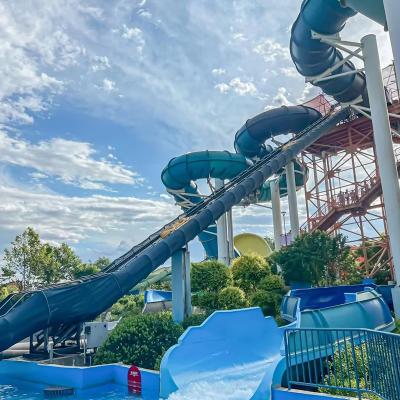 China Fiberglass Water Slide Outdoor Water Play Park Games Children Equipment Tube Slide for Swimming Pool for sale