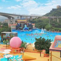 China Outdoor Entertainment Water Park Equipment Swimming Pool Fiberglass Tube Slides for Sale for sale